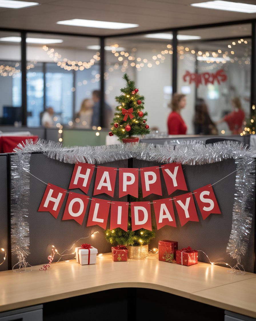 Office Christmas Decorations 2026 ideas for cubicles, contest themes ...