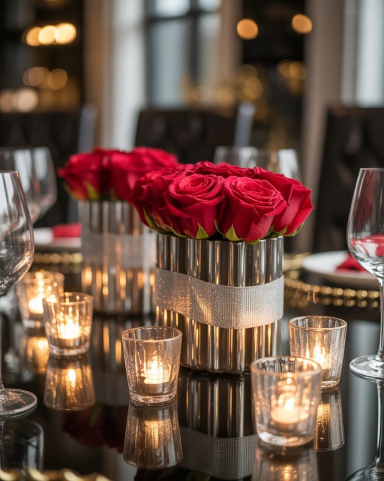 New Year’s Eve Table Decor Party 2026 with Diy Simple Silver Red Easy ...